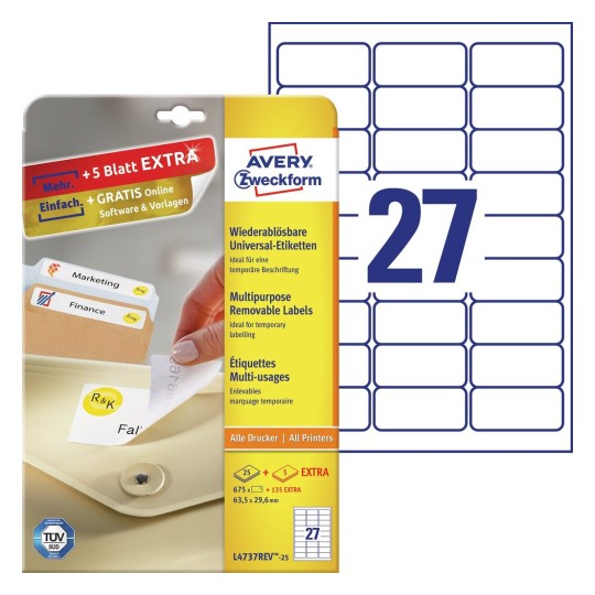 Univerzální etikety | 3489 | Avery Zweckform